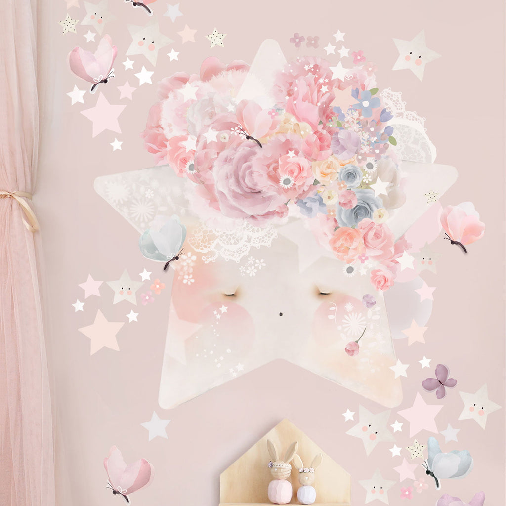 Wish Upon A Star Wall Sticker I Schmooks | Nursery, bedroom wall art