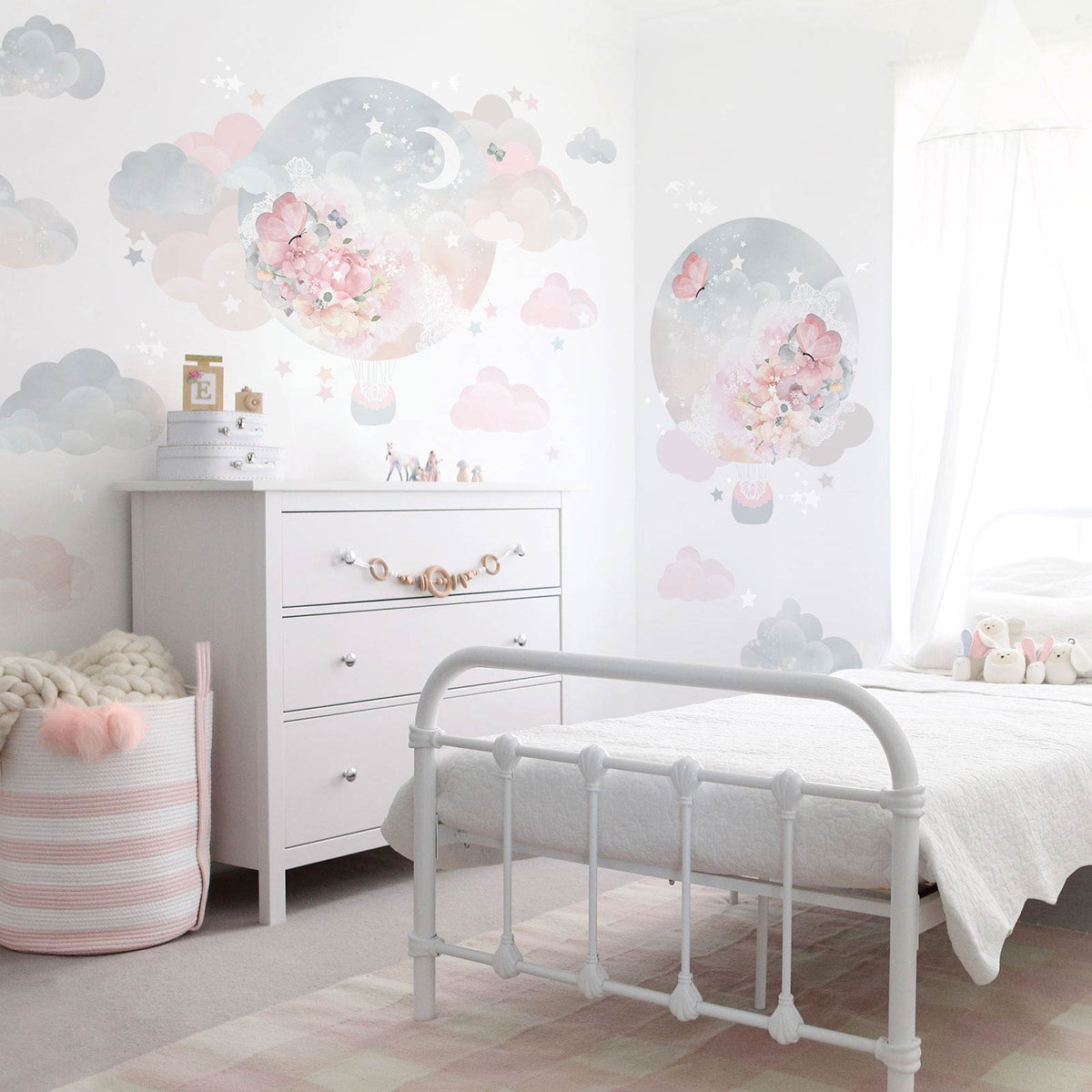 Girls Decal Stickers I Removable Nursery Bedroom Wall Decor I Schmooks ...